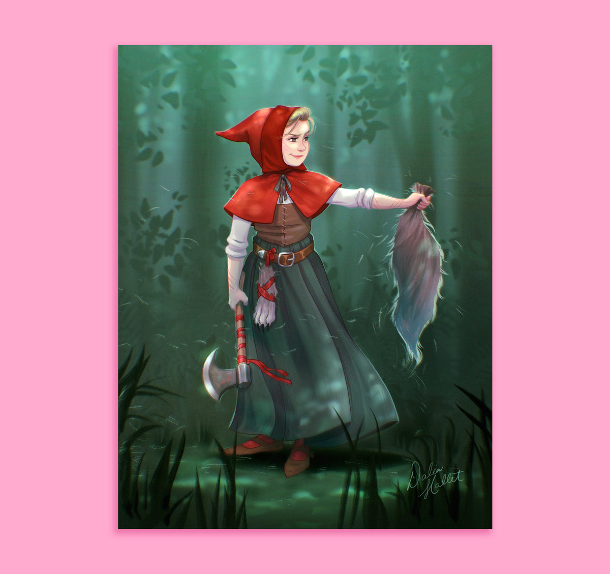Little Red Riding Hood Art Print – Little Red Draws